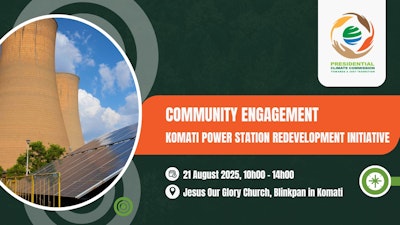 MEDIA ADVISORY: PCC COMMUNITY ENGAGEMENT ON KOMATI POWER STATION RE...